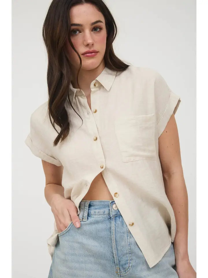 Allie Pintuck Button Blouse – Aur Society